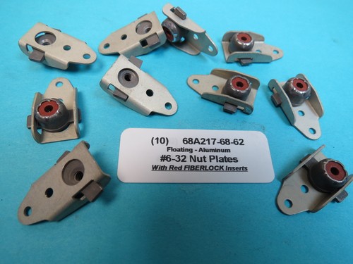 #6-32 Floating 1 Lug Nutplates with Fiberlock Insert Anchor Nut ...