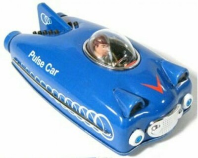 Blue Tin Future Pulse Car friction powered | eBay