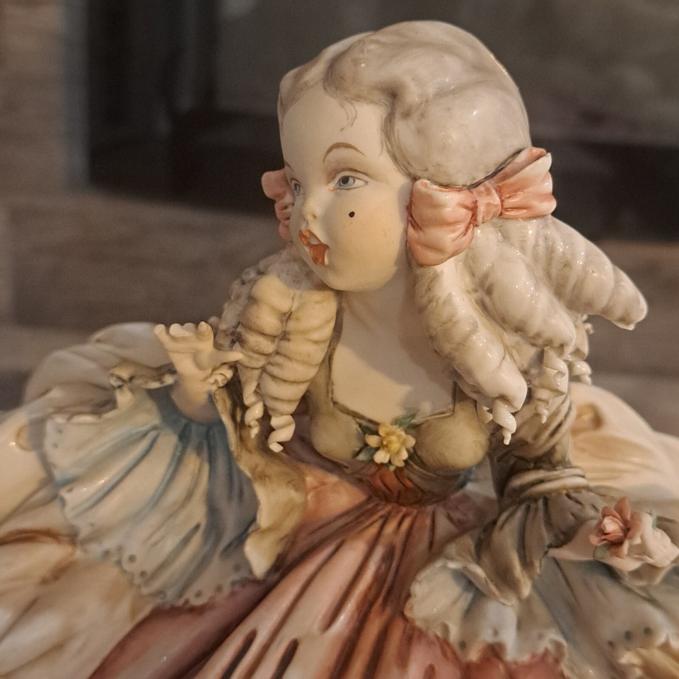 Tiziano Galli Beautiful Young Girl Dress On Victorian Style Sculpture ...