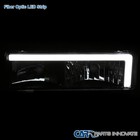Fit 1988-1998 Chevy GMC C10 C/K Silverado Sierra Black Headlights LED ...
