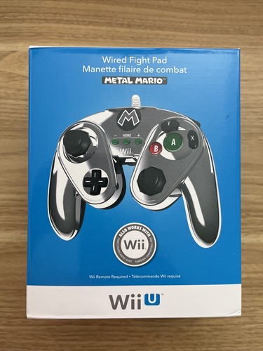 PDP Wired Fight Pad Controller Metal Mario Edition Nintendo Wii U | eBay