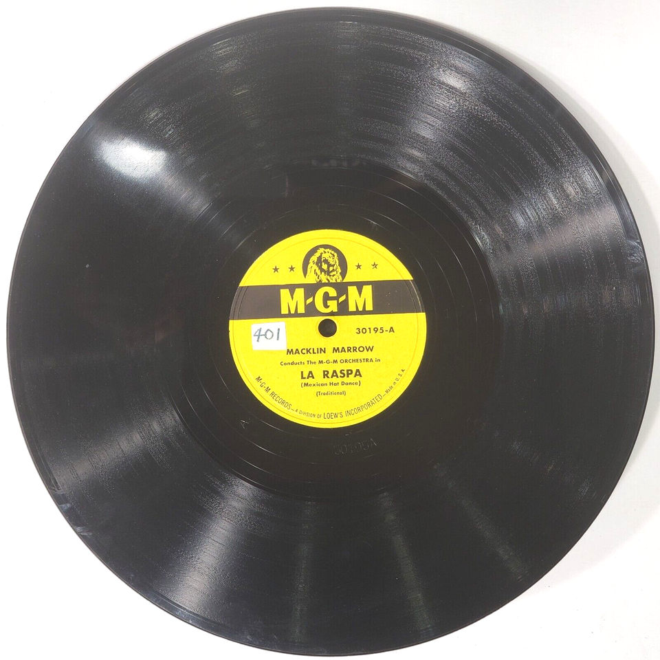TESTED Macklin Marrow 1951 VG 78 RPM Record 10 inch MGM 30195 SHELLAC ...