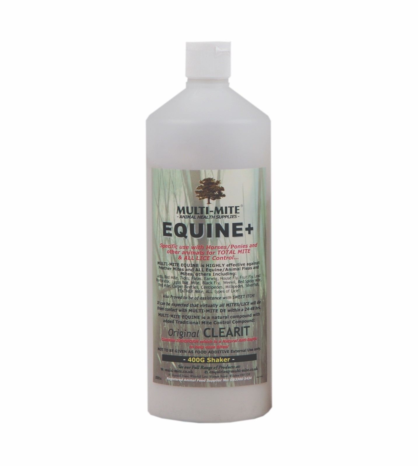 MULTI MITE® Equine + Feather Mite Powder - 400G - Horses, Pony, Lice ...