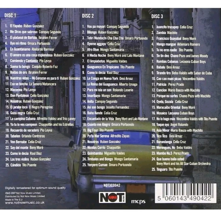 Definitive Cuban / Various Artists (3 CD Set) Discs Only [75 Tracks ...