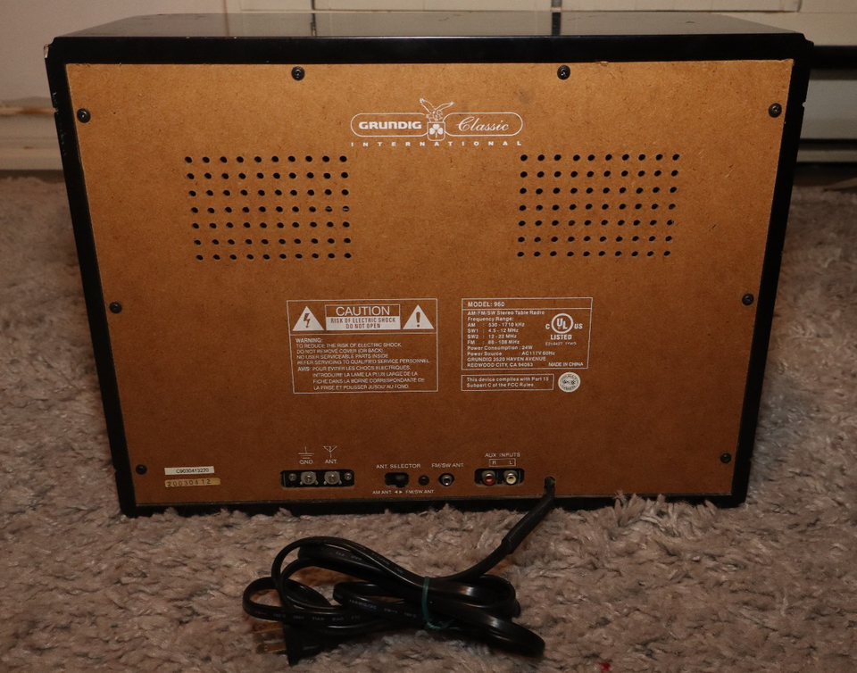 Grundig Classic 960 Hi-Fi Short Wave Radio AM/FM AUX In Tested | eBay