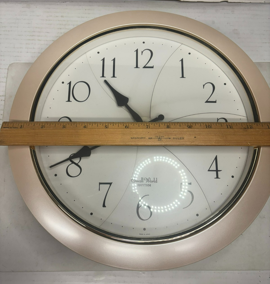 Vintage Small World Rhythm Clock Musical Fantasy Floral Magic - Works ...