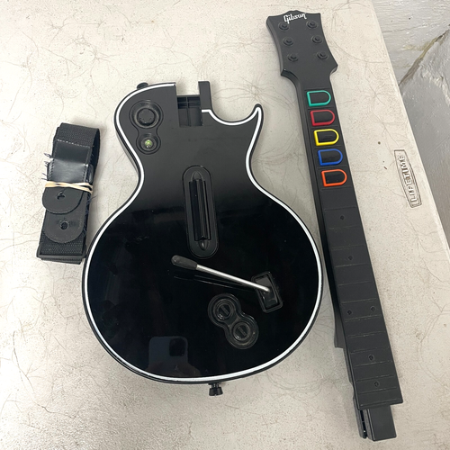 XBOX 360 Wireless Gibson Les Paul Guitar Hero Controller Red Octane ...