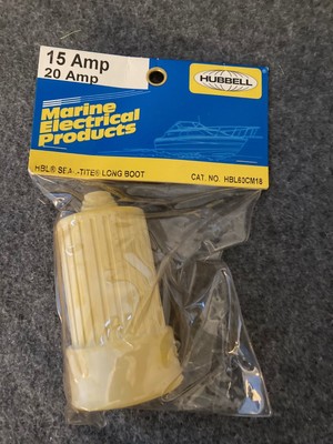 Hubbell Marine Seal-Tite Long Boot 15mp/20amp Yellow HBL60CM18 Lot Of 9 ...