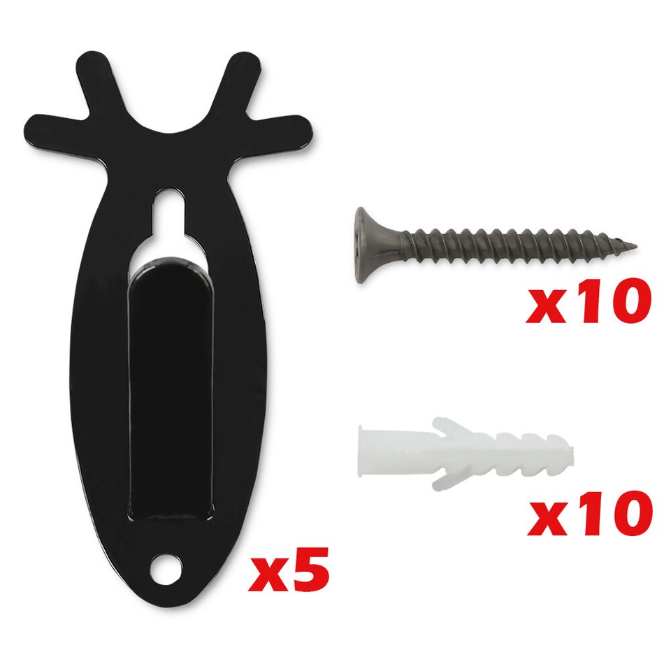 5Pcs European Mount Skull Wall Hanger Hook Deer Antelope Antler Mount ...