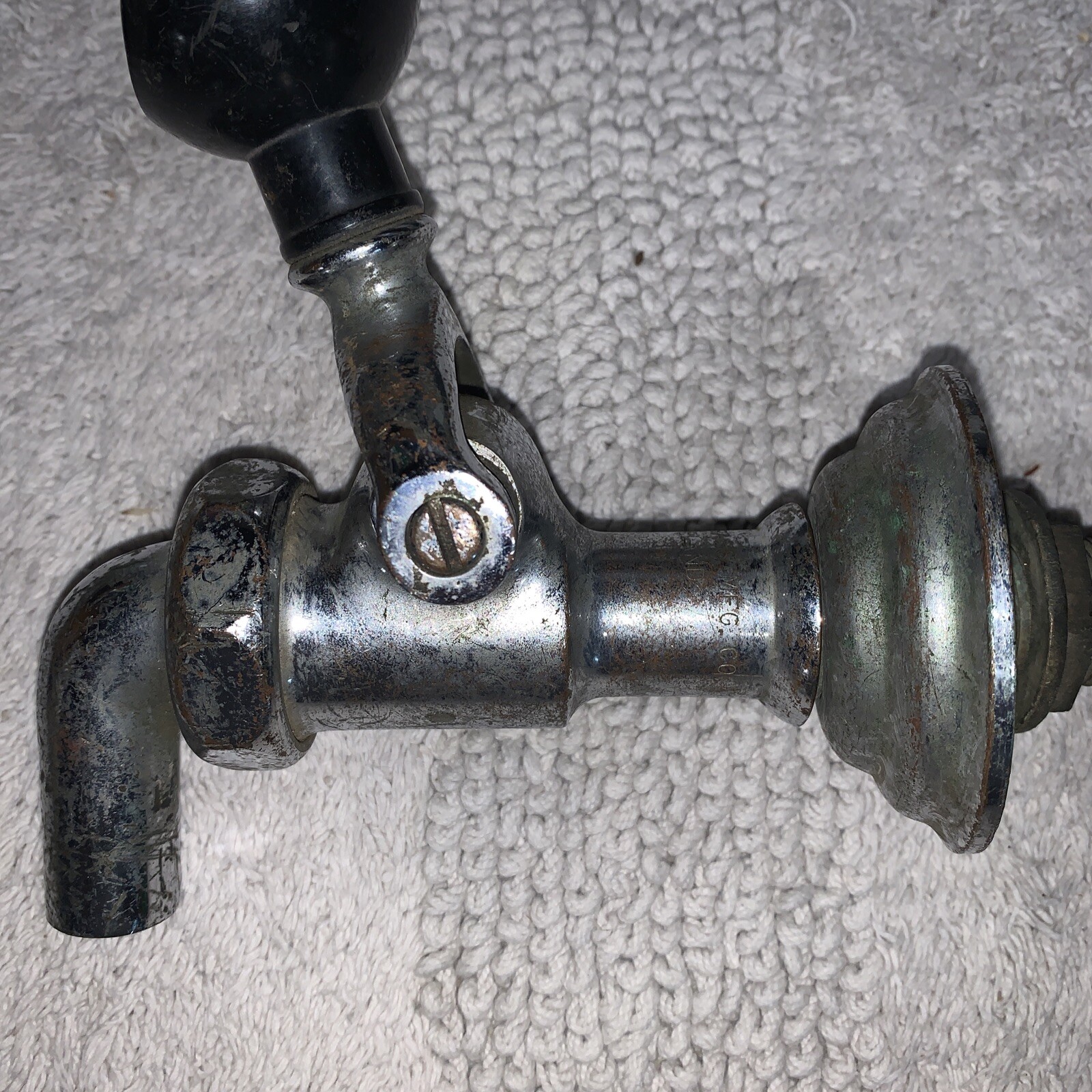 BALLANTINE BEER BALL TAP KNOB NEWARK, N. J. & Beer Valve Central Brass ...