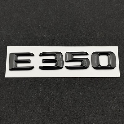 Logo Mercedes E350 Noir Métal Autocollant Emblème Coffre Arrière E 350 ...