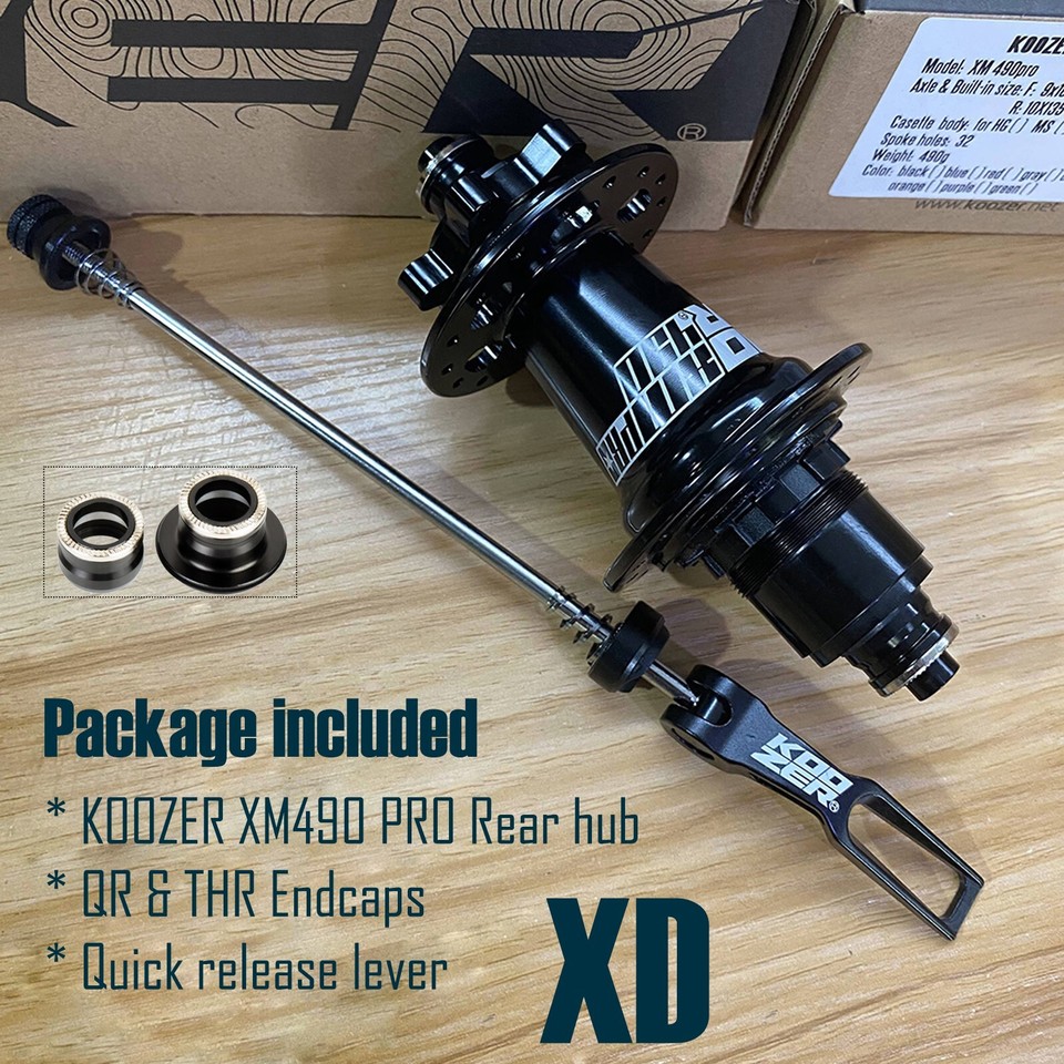 KOOZER XM490 Pro MTB Rear Hub 32H Disc Brake 72HD 6-Bolts XD for Sram ...