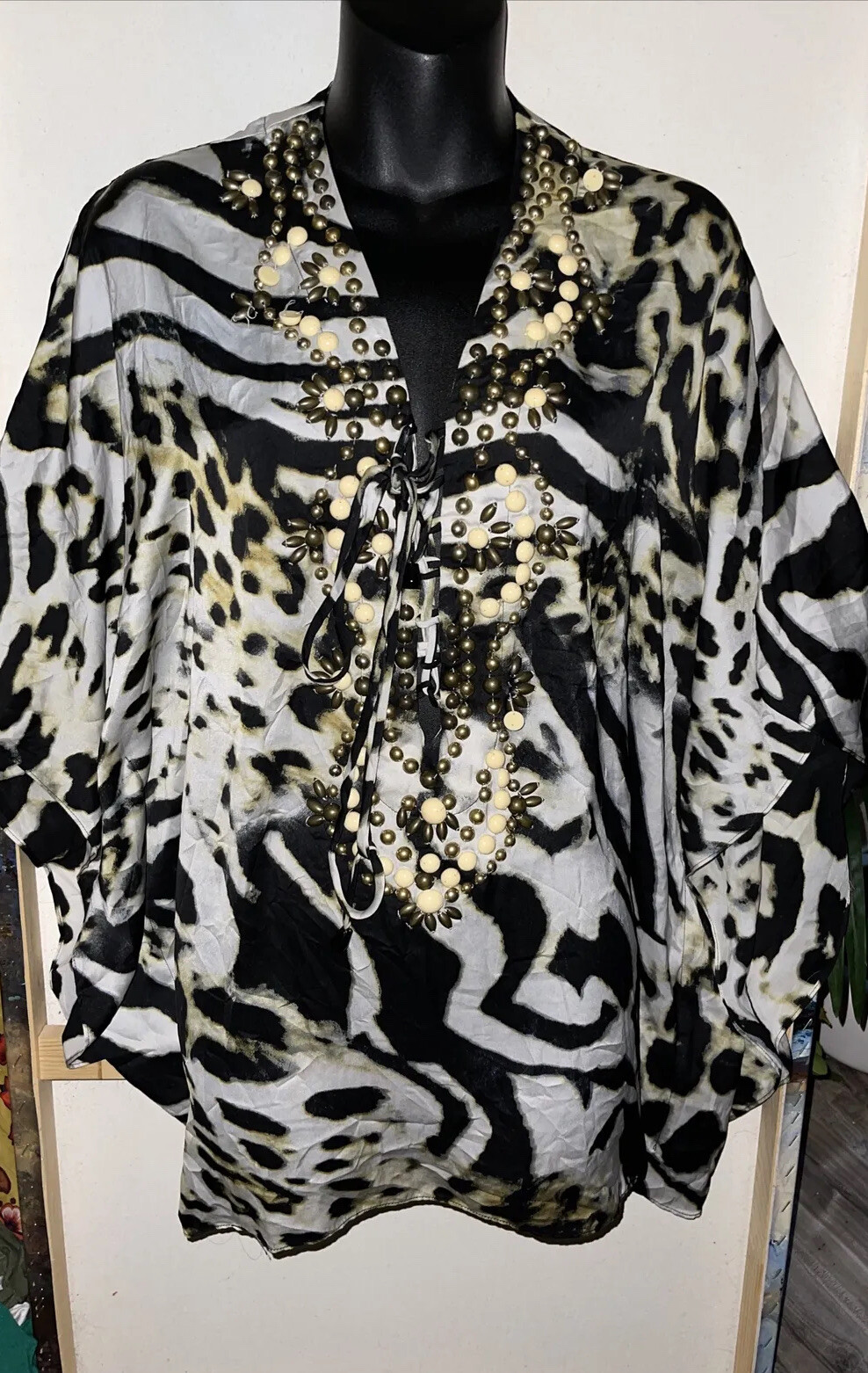 Boston Proper Resort Beach Animal Print Embellished S… - Gem