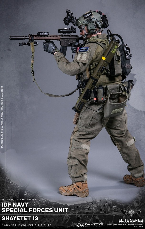 DAMTOYS 78104 1/6 IDF Navy Special Forces Unit Shayetet 13 Action ...