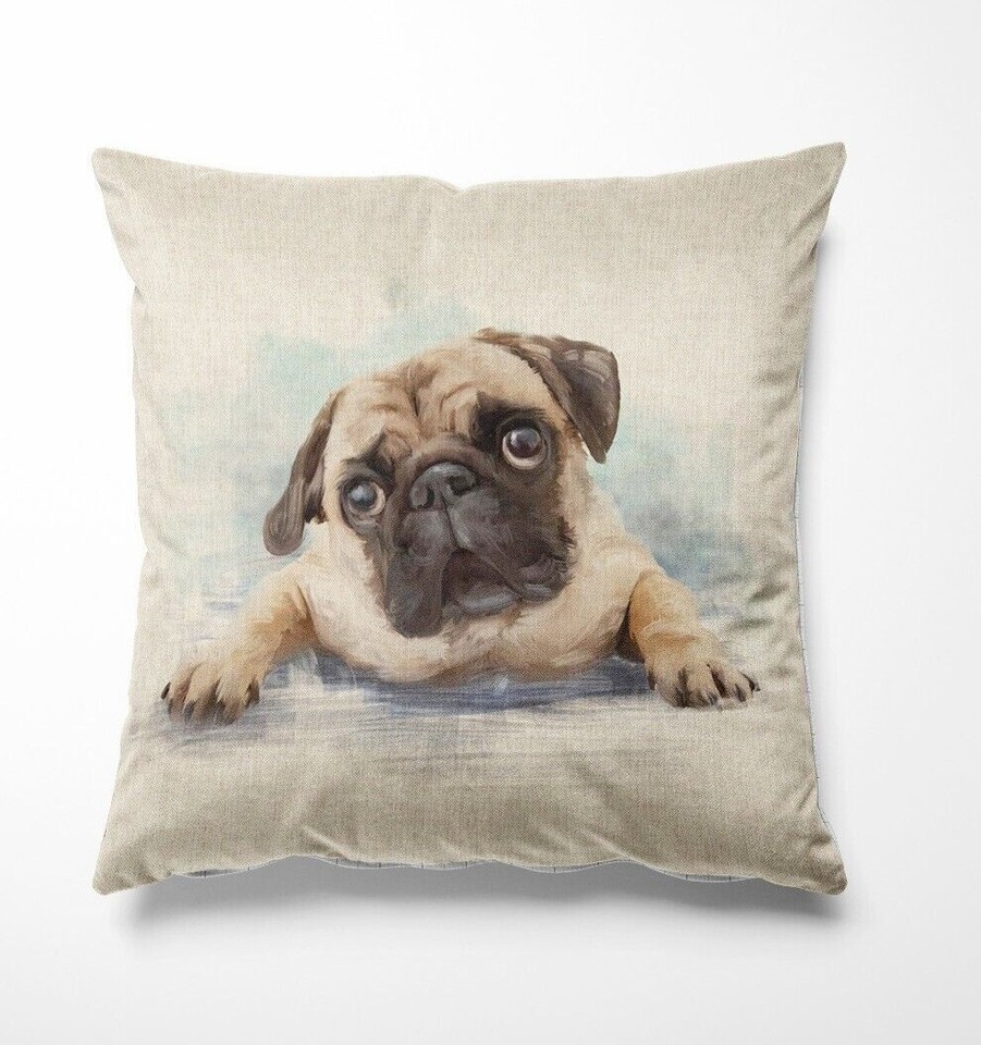 Animal Country Creature Linen Look Cotton Rich Fabric Cushion Panels ...