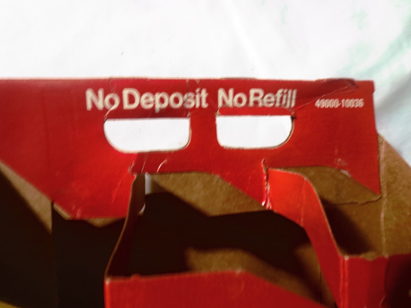 Coca-Cola with Curve 6 Pack Carrier Carton 10oz No Deposit No Refill ...