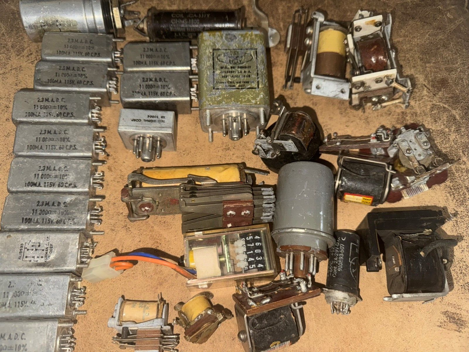 vintage Coil Relay Radio ham Plate Choke Advanced Junction Ohms turns ...