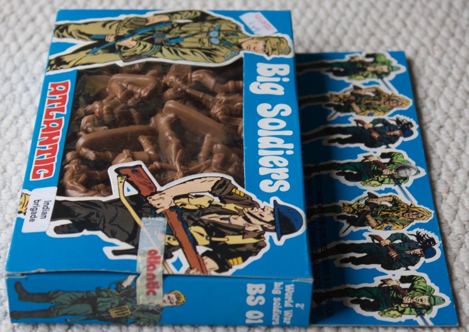 Atlantic Toy Soldiers Boxed scale 1/32 ww11 big sodiers indian brigade ...