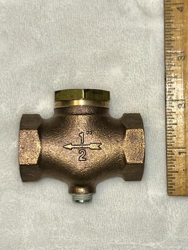 CONTROL DEVICES 1/2” Brass Air Compressor Check Valve(Max 250 PSI) | eBay