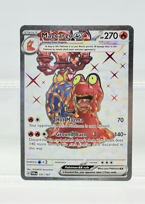 Pokemon TCG Magcargo ex 191/167 Twilight Masquerade Ultra Rare | eBay