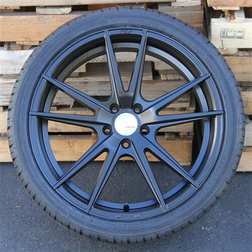 20x8.5 5x114.3 Black Wheels & Tires Package | Set of 4 | 73.1mm Hub ...