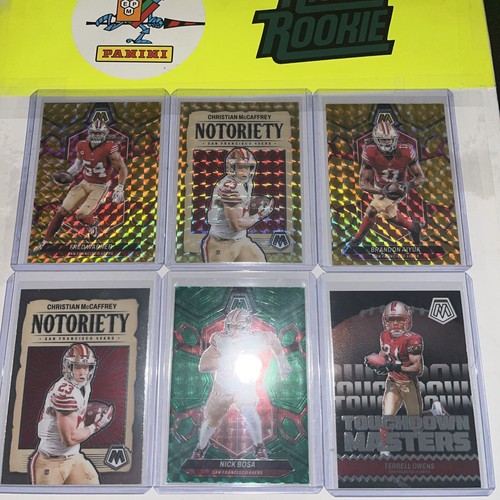 2024 Mosaic 🏈 Yellow Reactive Notoriety Christian McCaffery /89 |Nick ...