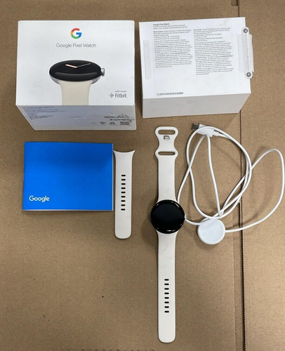 Excellent Google Pixel Watch 41mm Polished Silver Stainless WiFi ...