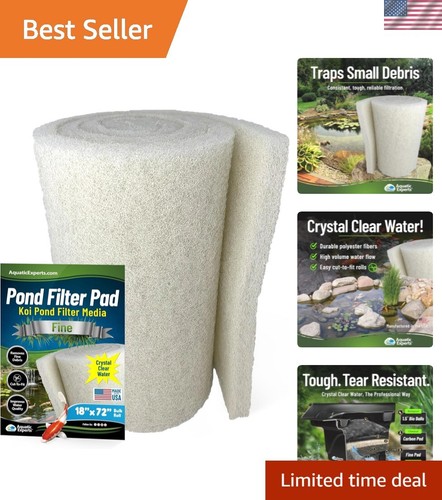 Reusable Koi Pond Filter Media Roll - 1" Thick Polyester for All ...