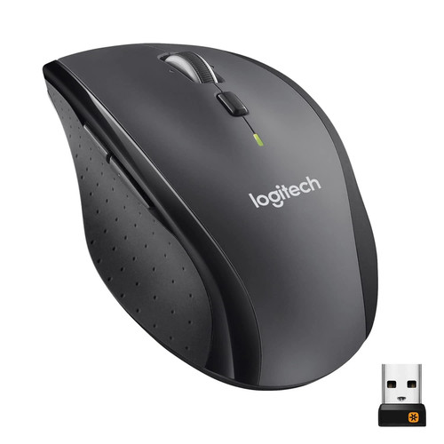 Logitech M705 Marathon Wireless Laser Mouse & USB Unifying Receiver 910 ...