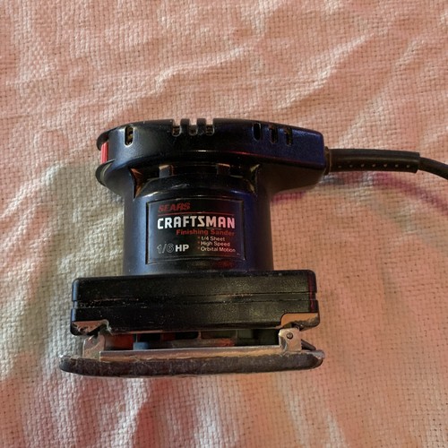 Sears Craftsman 1/4 -Sheet Finishing Sander Corded Electric 9-11606 ...