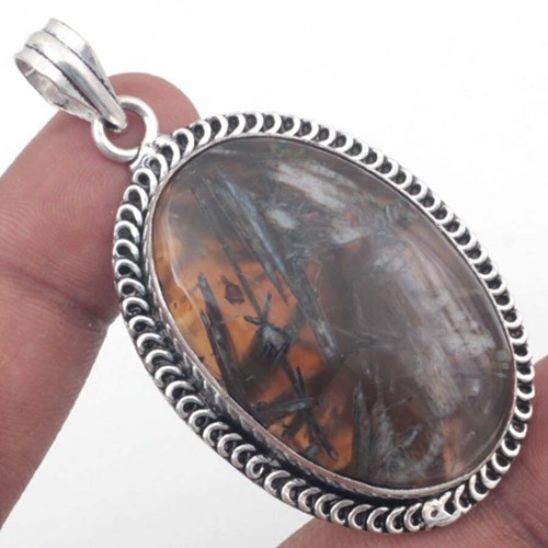 Turkish Agate Ethnic Handmade Pendant Gemstone Gift Jewelry Size 2.4 ...