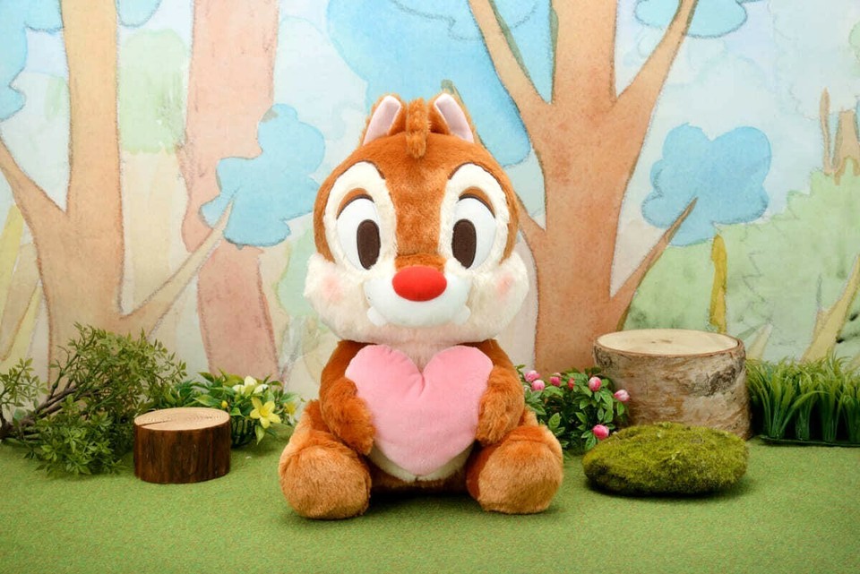 RARA Disney Chip E Dale Mega BIG Peluche Cuore Ver. 2PCS SET Esclusivo ...