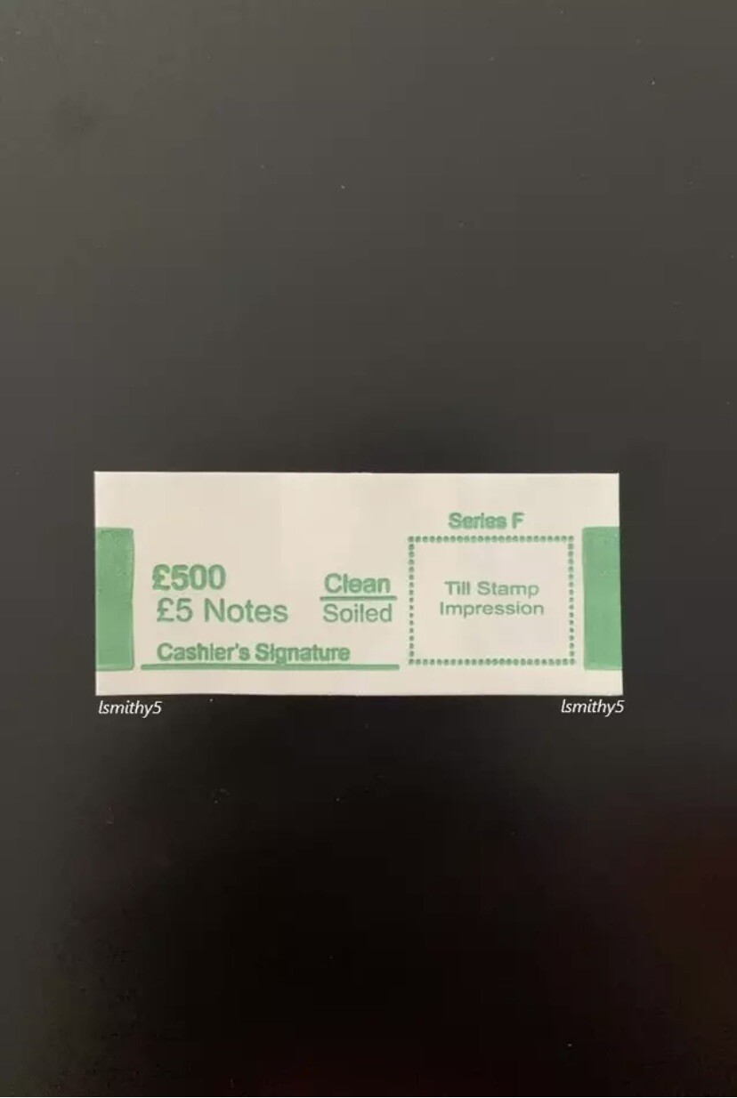 40 Mix of £5 £10 £20 £50 New Polymer GBP Bank Notes Money bands ...