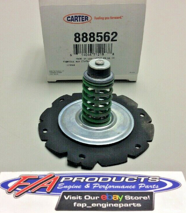 Carter 888562 Fuel Pump Diaphragm / Spring Kit For Carter Mechanical ...