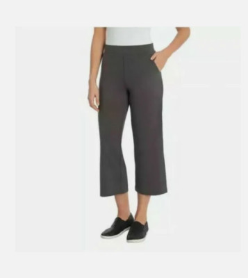Sentimental New York Ladies Soft Touch Pull on Capri(SMOKE GRAY,SMALL ...