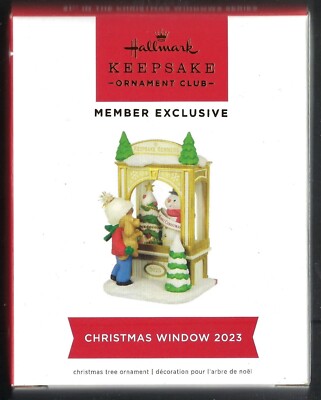 2023 Hallmark Christmas Window 21st Exclusive Keepsake Ornament Club | eBay