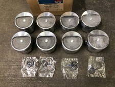 SBC Chevy 355 .030 350 Forged TRW Pistons With GM Heavy Duty X Rods ...