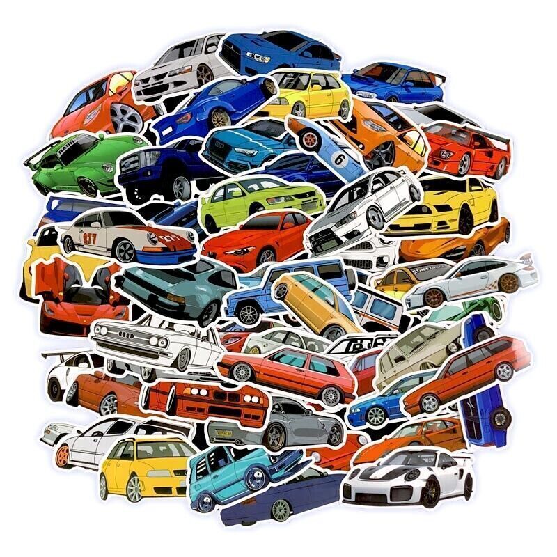 100 Pack JDM Racing Stickers Car Motorcycle Motocross Helmet Laptop ...