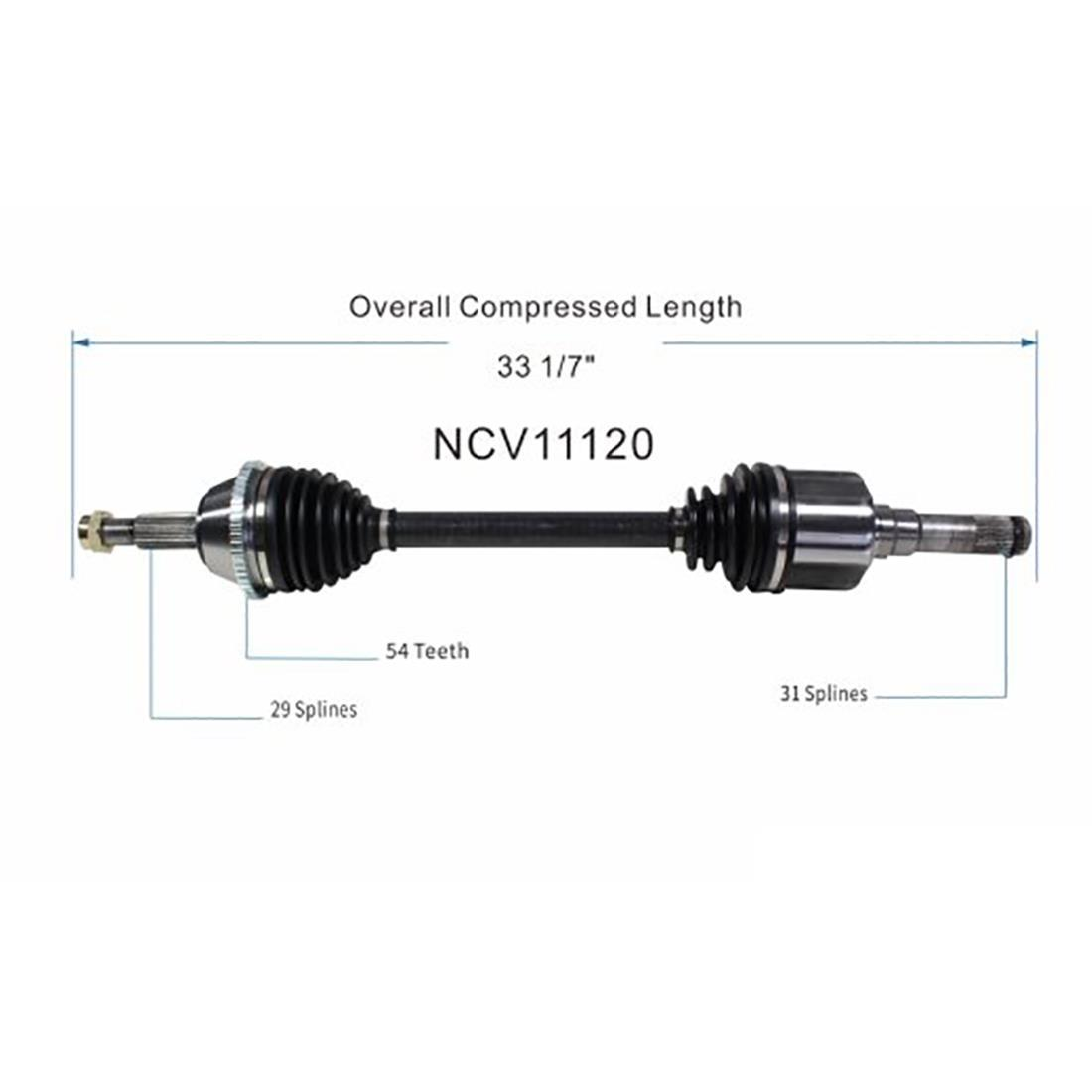 Rear Left Right CV Axle Shaft For 2006-2010 Ford Explorer Sport Trac 4 ...