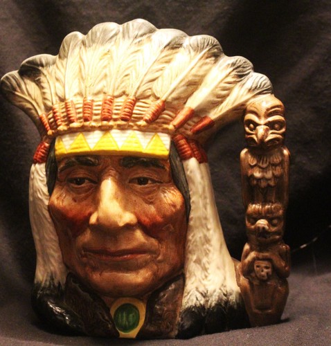 ROYAL DOULTON NORTH AMERICAN INDIAN LARGE TOBY JUG D6611 | eBay