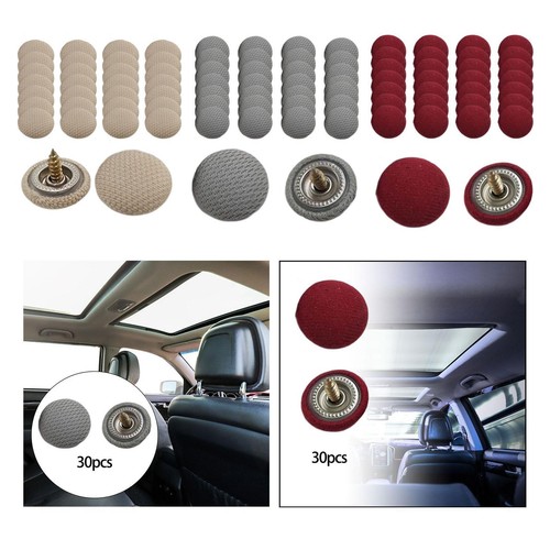 30Pcs Car Roof Headliner Repair Button Auto Roof Snap Rivets Retainer ...