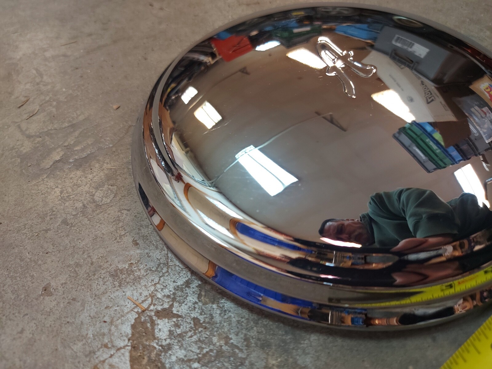 AUSTIN HUB CAP A CHROME POVERTY WHEEL CAP USED CHROME AUSTIN A Series ...