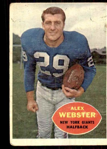 1960 Topps Alex Webster #75 | eBay