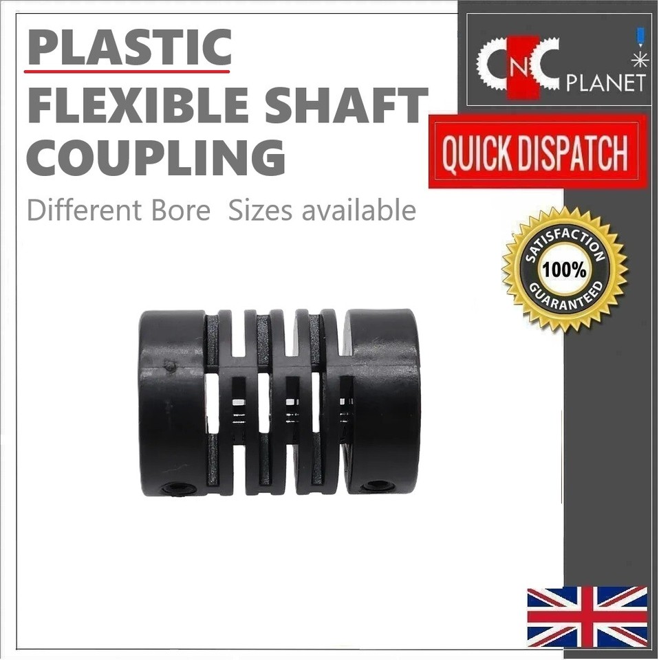 Plastic Black Flexible Shaft Coupling Coupler Stepper Motor Joining ...