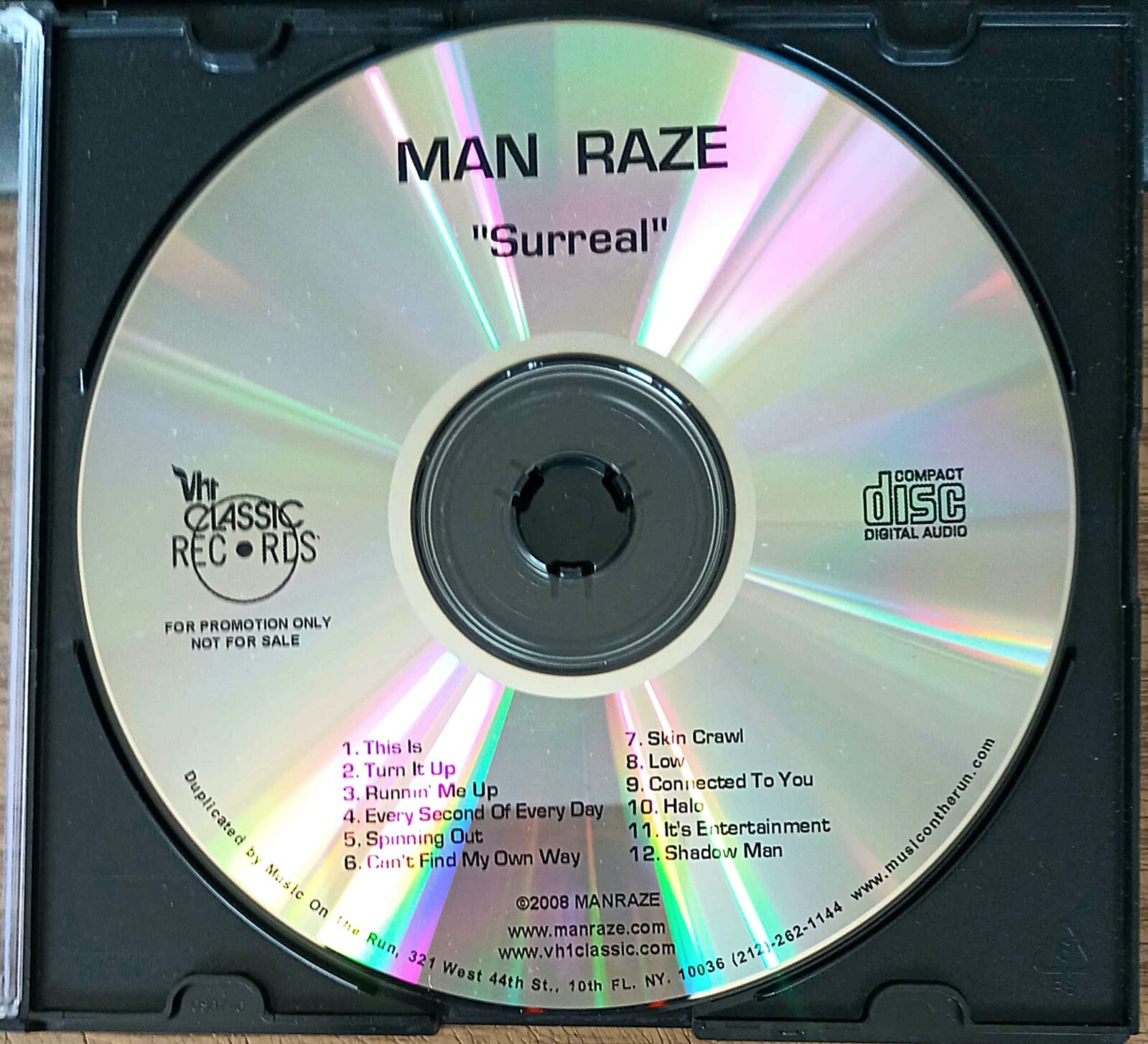 MAN RAZE,Promo CD-R,2008,EXC,Phil Collen,Paul Cook 894316001222 | eBay
