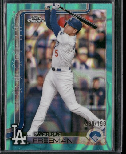 2025 Topps Chrome Freddie Freeman Aqua Lava Refractor #/199 | eBay