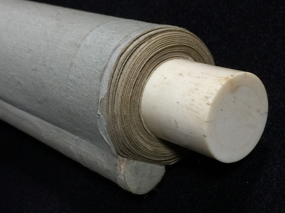 C1980 Japanese Vintage Hanging Scroll KAKEJIKU Hand Paint Paper ...