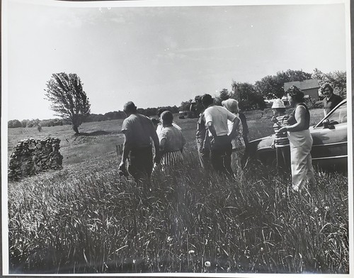 1960s Small Town Rural Americana Crowd Watching Farm Field Vintage ...
