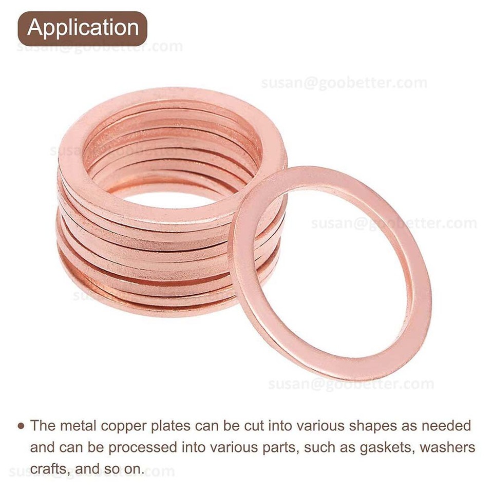 Round pure Copper Metal discs - OD 10mm ~ 300mm - BLANK DISCS COPPER 0 ...