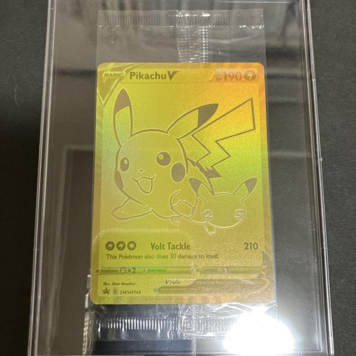 Pokemon Card TCG CCG Golden Pikachu V 25th Anniversary PROMO English ...